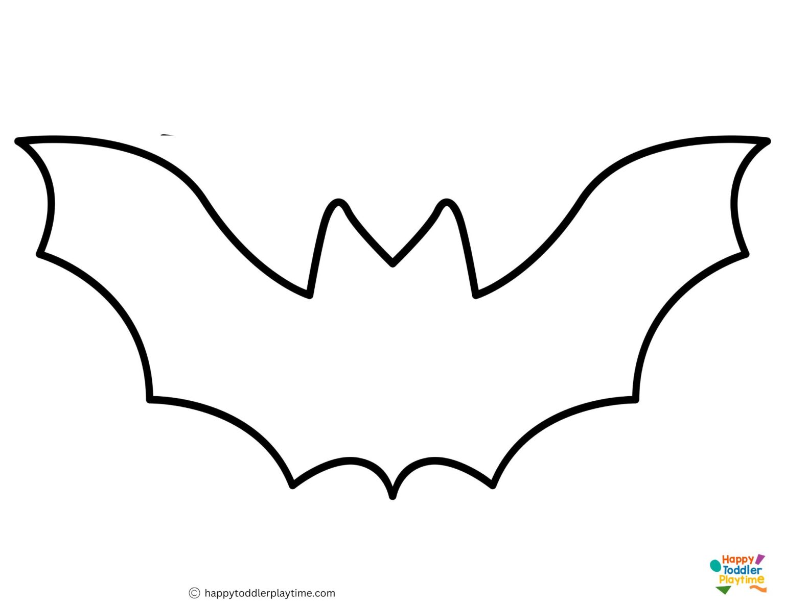Free Printable Bat Templates for Halloween Crafts - Happy Toddler Playtime