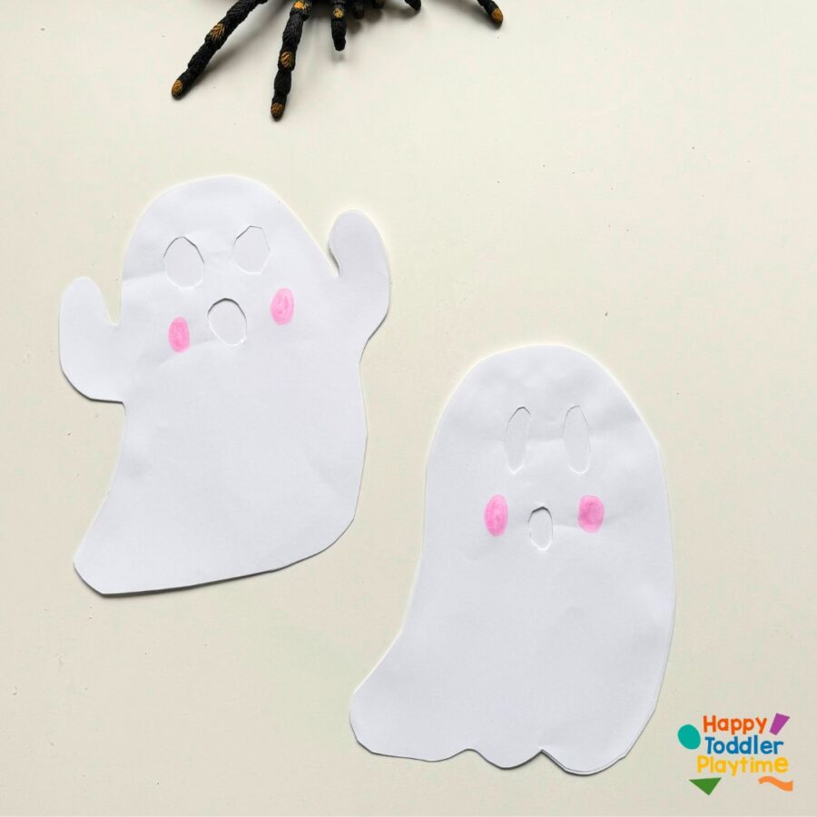 Easy Paper Ghost Lanterns - Happy Toddler Playtime
