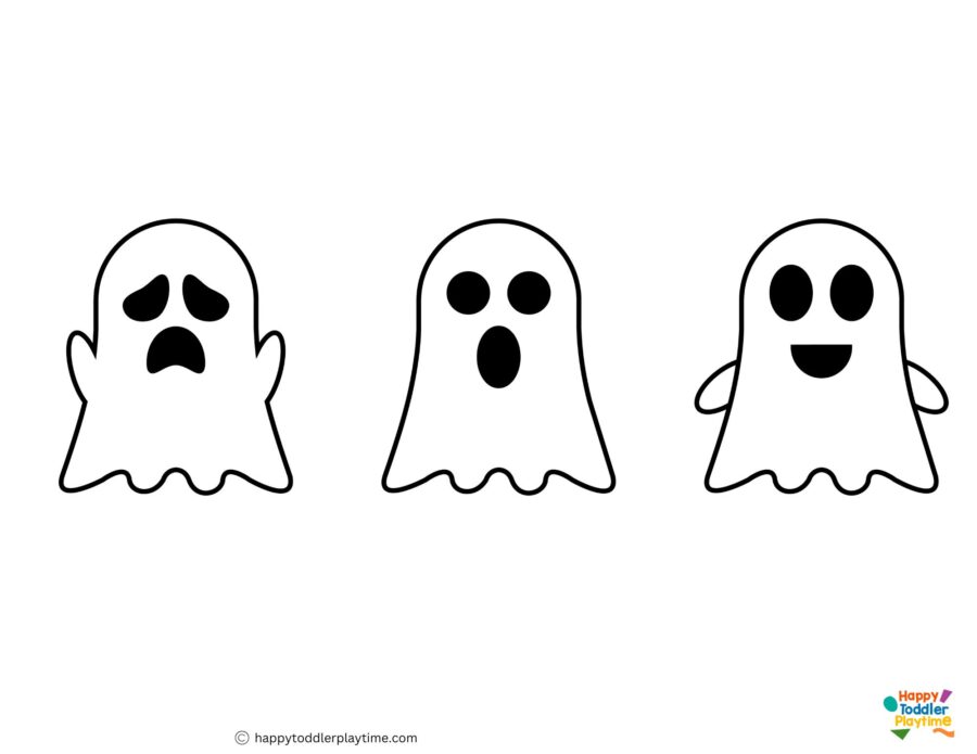 Free Ghost Coloring Pages - Happy Toddler Playtime