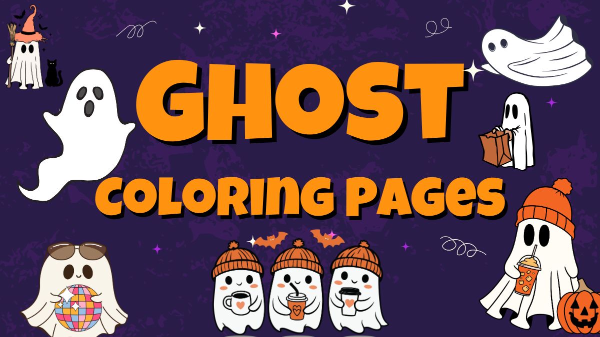 Free Ghost Coloring Pages - Happy Toddler Playtime