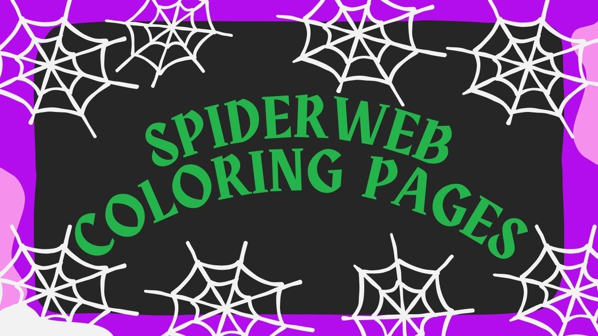 Spiderweb Coloring Pages - Happy Toddler Playtime
