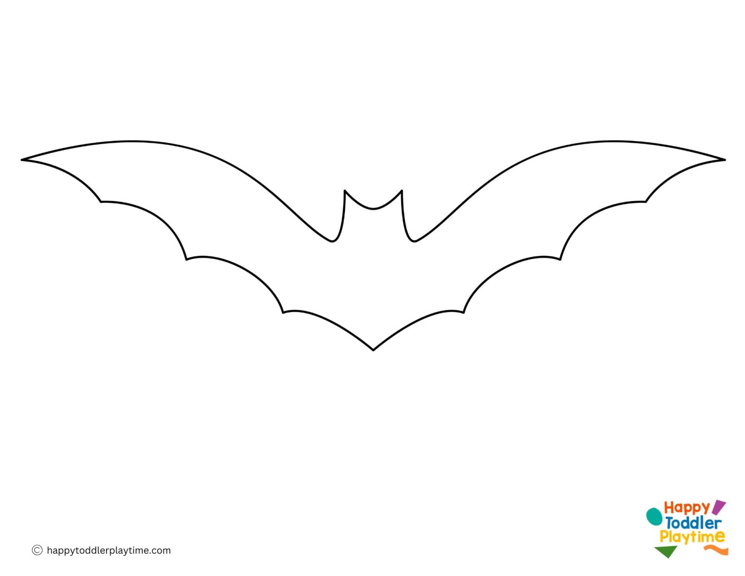 Free Printable Bat Templates for Halloween Crafts - Happy Toddler Playtime
