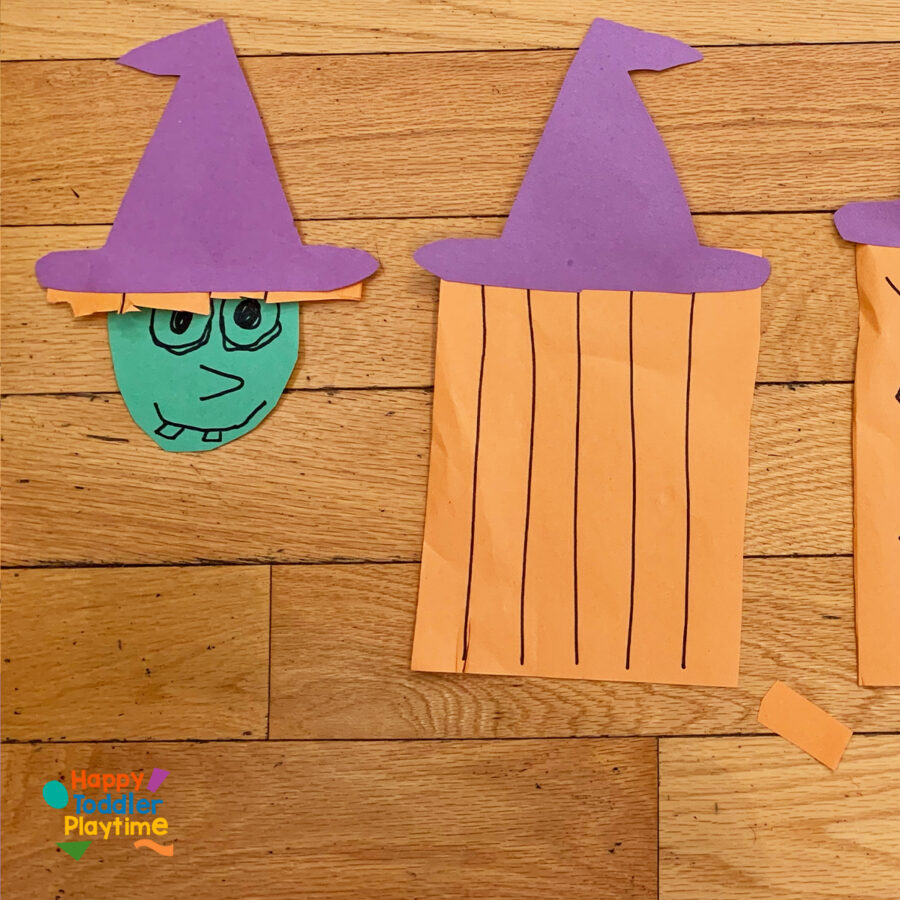 DIY Witch Cutting Activity - Happy Toddler Playtime