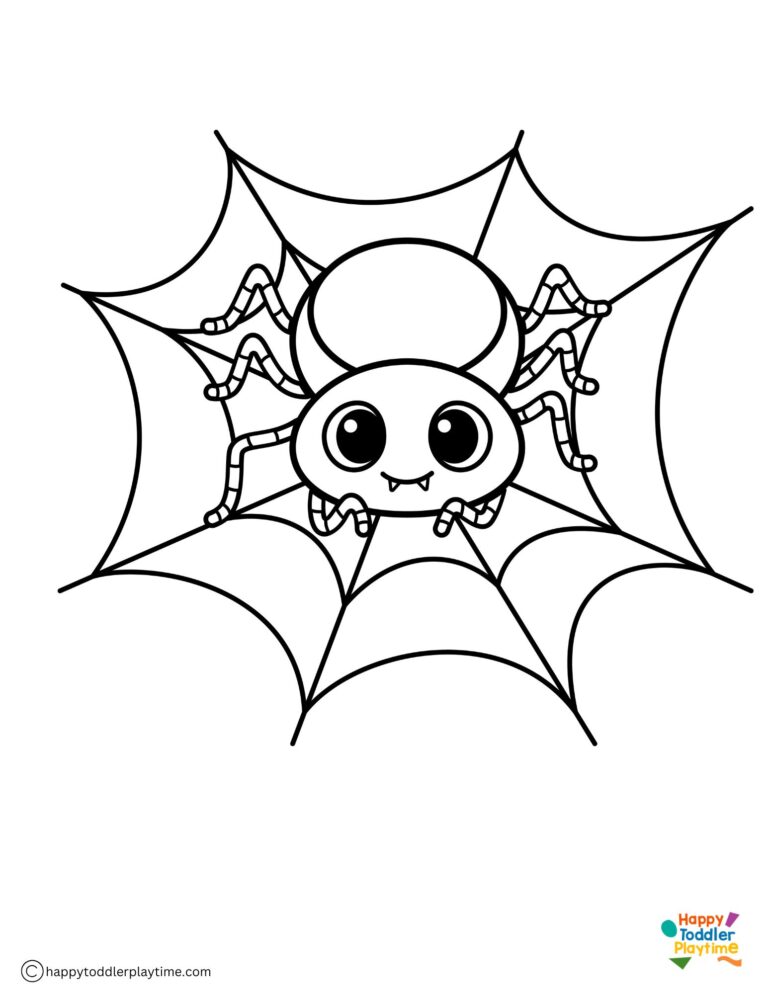 Spider Coloring Pages - Happy Toddler Playtime