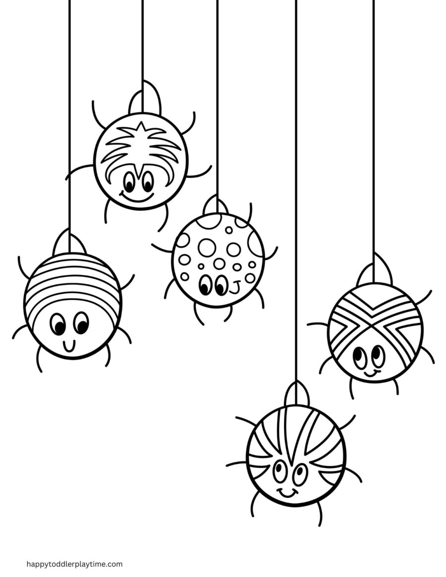 Spider Coloring Pages - Happy Toddler Playtime