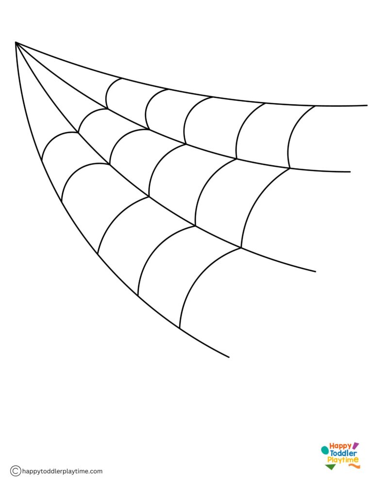 Spiderweb Coloring Pages - Happy Toddler Playtime