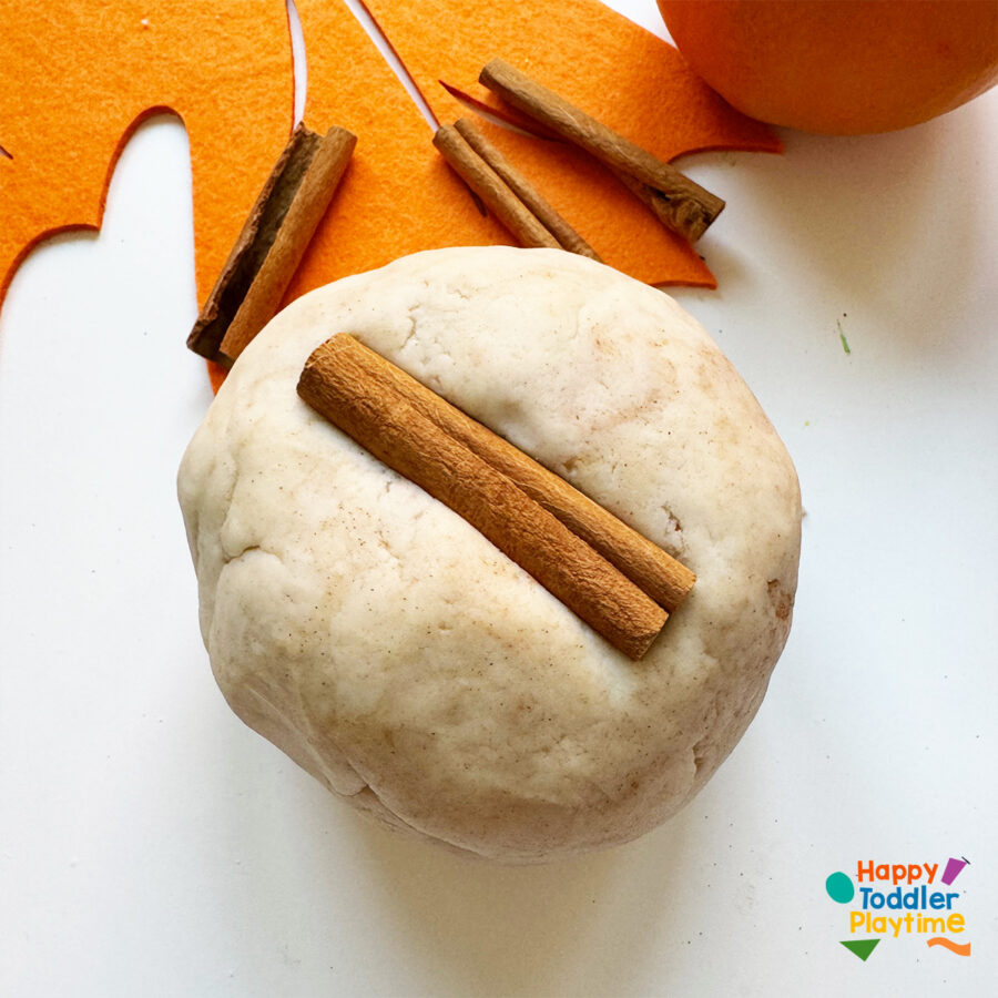 Cinnamon Playdough Recipe - Happy Toddler Playtime