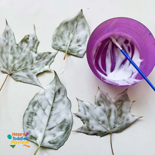 DIY Ghost Leaf Window Stickers - Happy Toddler Playtime