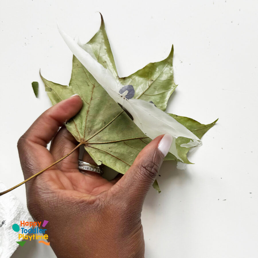 DIY Ghost Leaf Window Stickers - Happy Toddler Playtime