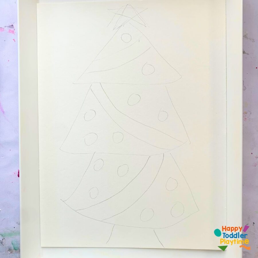 Glue Gun Christmas Tree - Happy Toddler Playtime