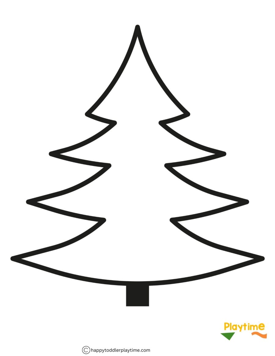 Textured Christmas Tree Craft - Happy Toddler Playtime