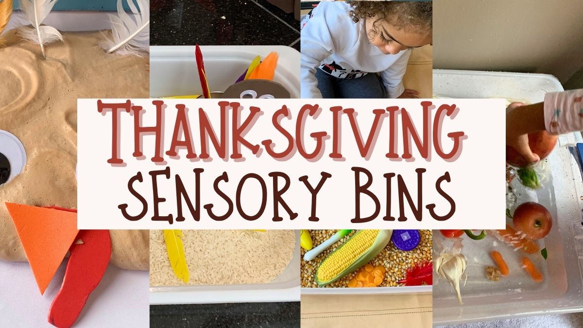 EASY Thanksgiving Sensory Bins - Happy Toddler Playtime