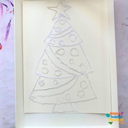 Glue Gun Christmas Tree - Happy Toddler Playtime