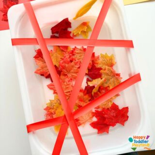Fall Leaf Rescue Sensory Bin - Happy Toddler Playtime