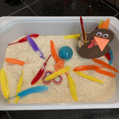 EASY Thanksgiving Sensory Bins - Happy Toddler Playtime