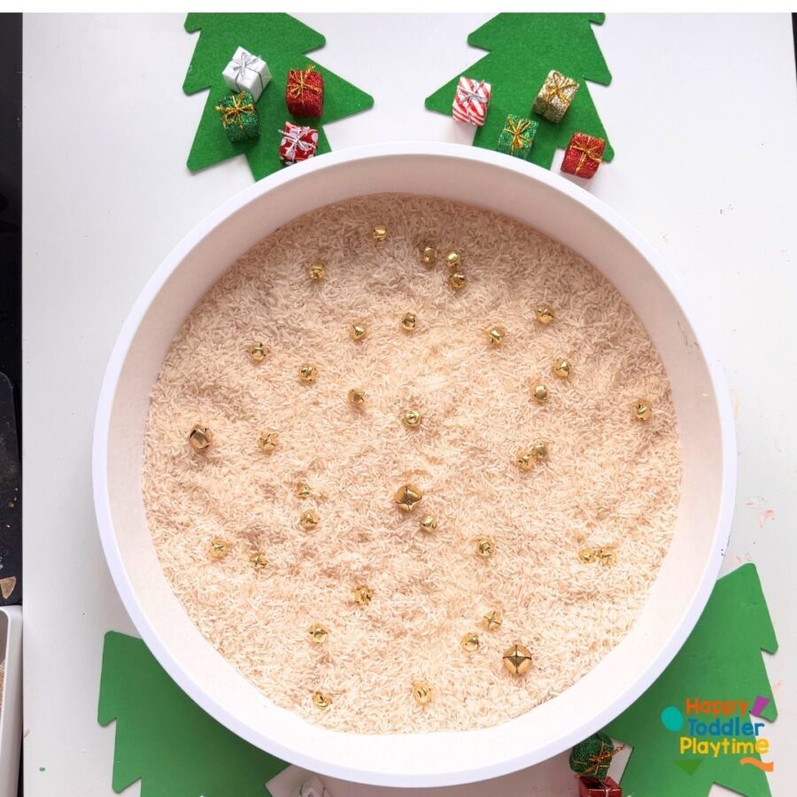 Snow Globe Sensory Bin - Happy Toddler Playtime