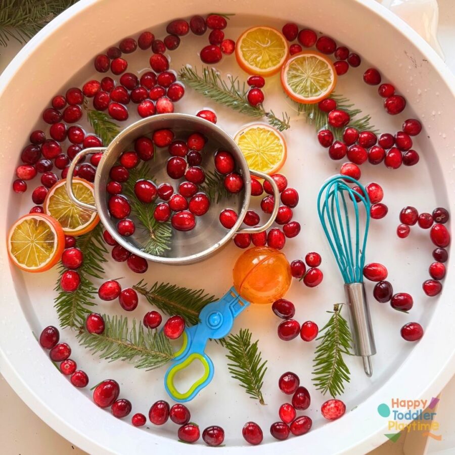 18 Simple Christmas Sensory Bins for Toddlers - Happy Toddler Playtime