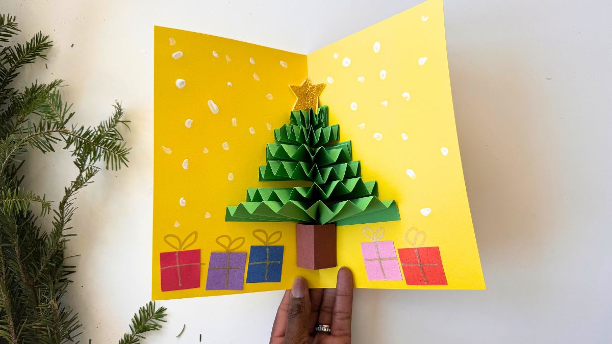 Pop Up Christmas Tree Card