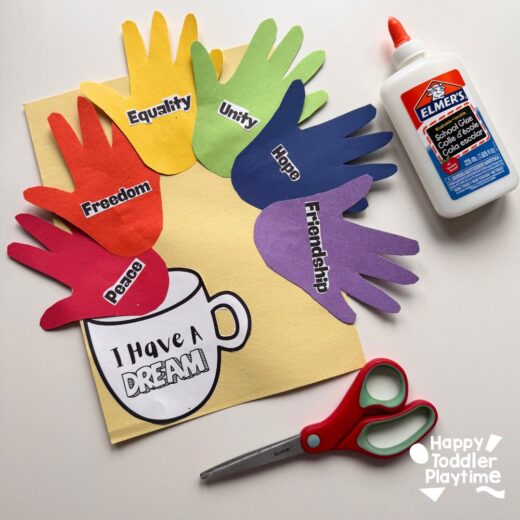 Easy Black History Month Crafts for Kids - Happy Toddler Playtime