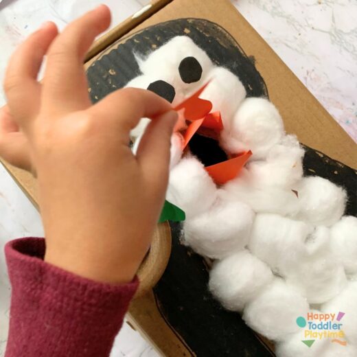 Feed the Penguin Activity - Happy Toddler Playtime