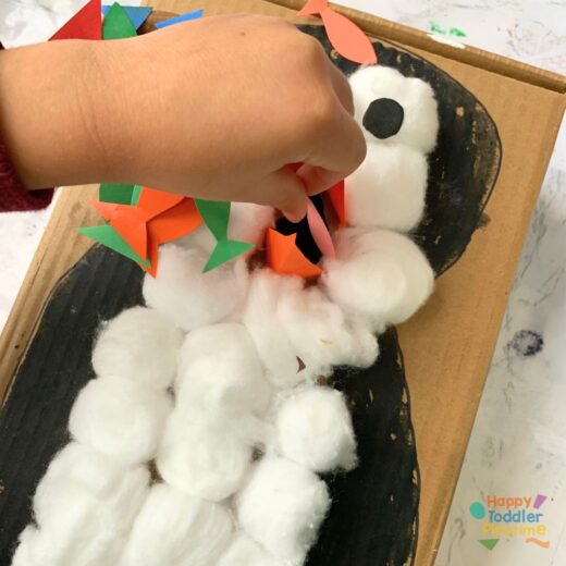 Feed the Penguin Activity - Happy Toddler Playtime