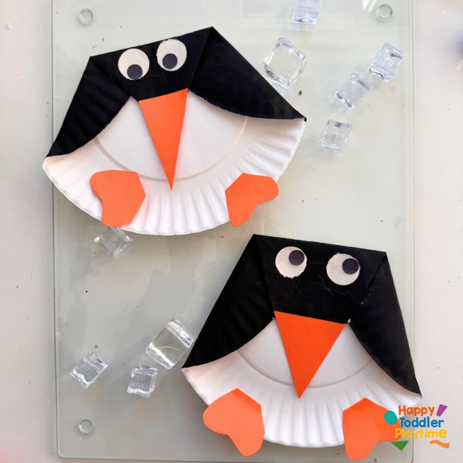 Paper Plate Penguin Craft - Happy Toddler Playtime
