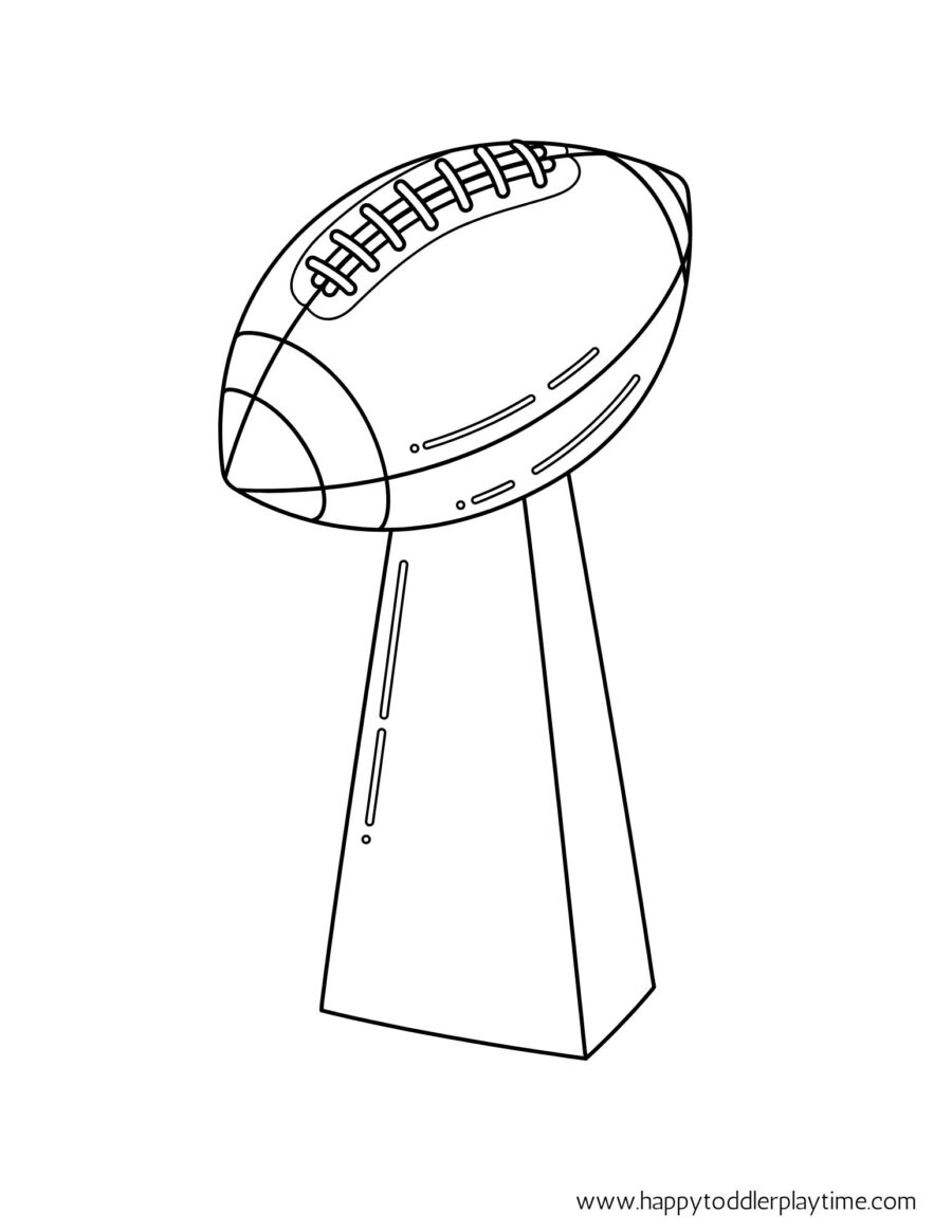 NFL Super Bowl Coloring Pages for Kids - Happy Toddler Playtime