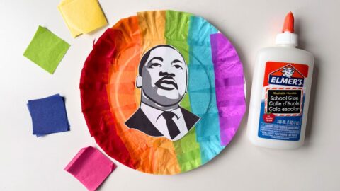 'I Have A Dream' Paper Plate Craft for MLK Jr Day - Happy Toddler Playtime