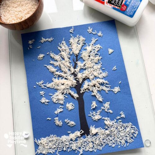 Winter Tree Crafts for Kids - Happy Toddler Playtime