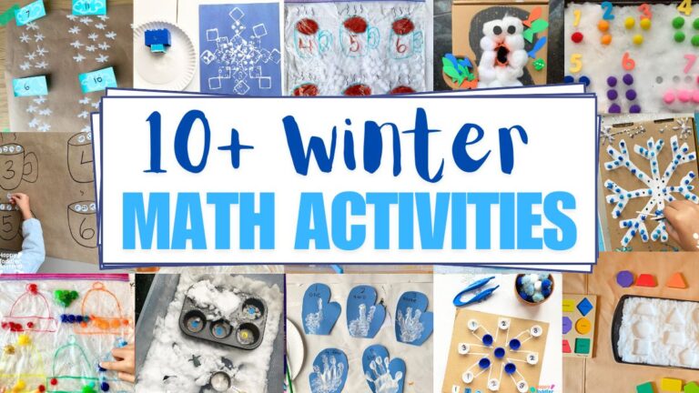 Winter Math Activities for Kids - Happy Toddler Playtime