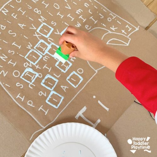 Igloo Alphabet Activity for Preschoolers - Happy Toddler Playtime
