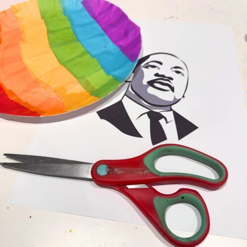 'I Have A Dream' Paper Plate Craft for MLK Jr Day - Happy Toddler Playtime