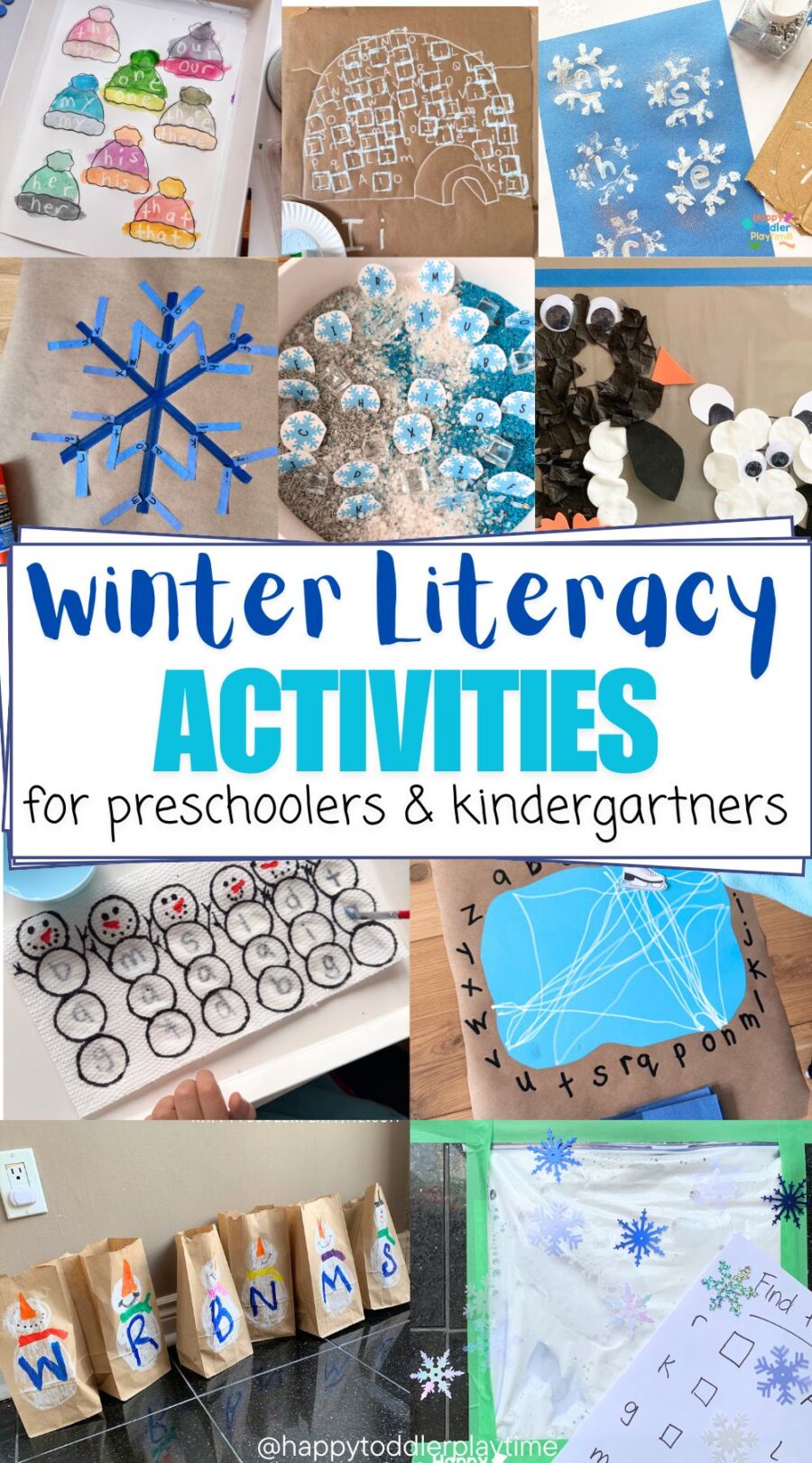 Winter Literacy Activities for Preschoolers - Happy Toddler Playtime