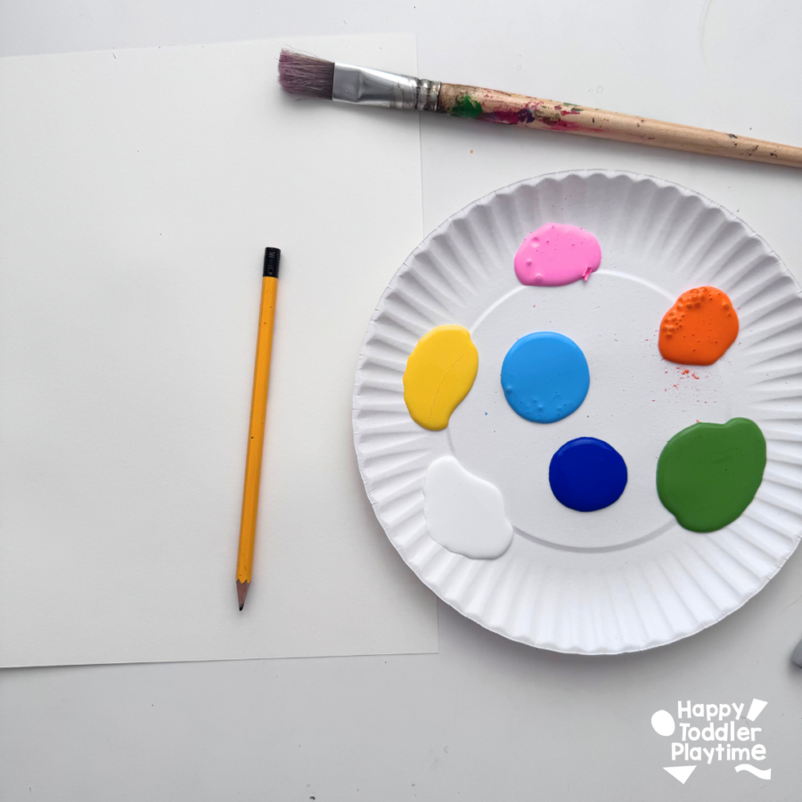 Clementine Hunter Inspired Art Project - Happy Toddler Playtime