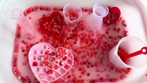 Love Potion Mix & Pour: Valentine's Day Sensory Bin - Happy Toddler ...