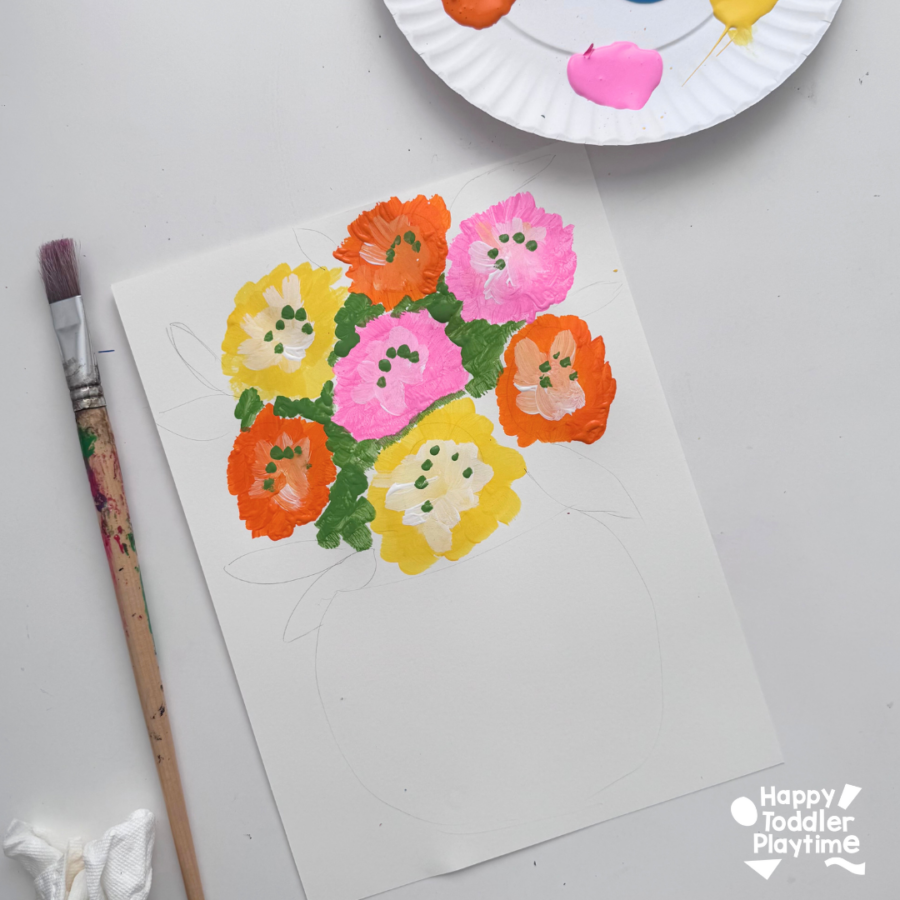 Clementine Hunter Inspired Art Project - Happy Toddler Playtime