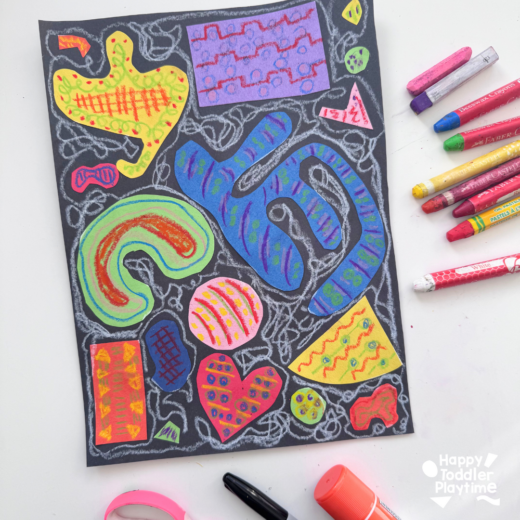 Reggie Laurent Inspired Abstract Art Project for Kids - Happy Toddler ...
