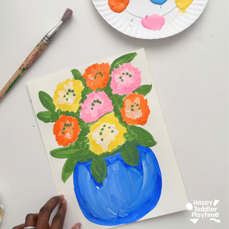 Clementine Hunter Inspired Art Project - Happy Toddler Playtime
