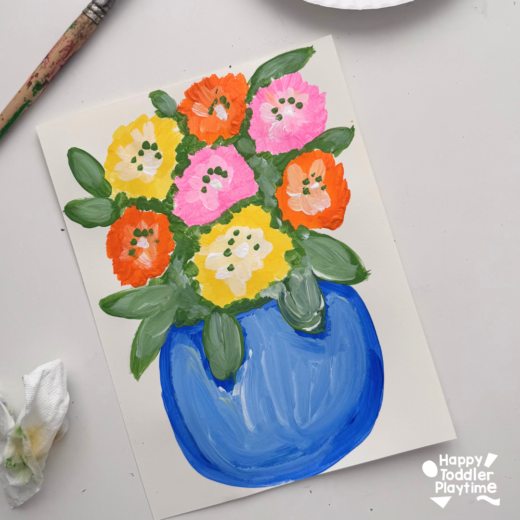 Clementine Hunter Inspired Art Project - Happy Toddler Playtime