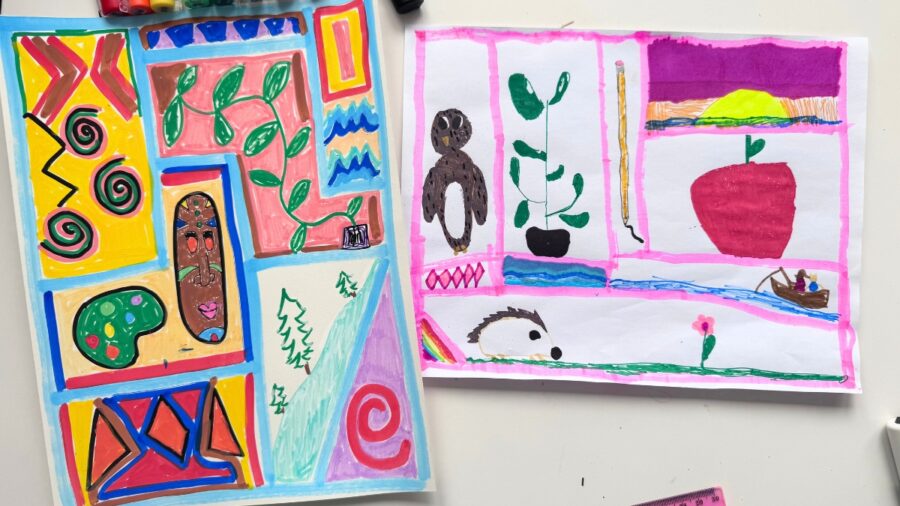 Lois Mailou Jones Inspired Art Project for Kids - Happy Toddler Playtime