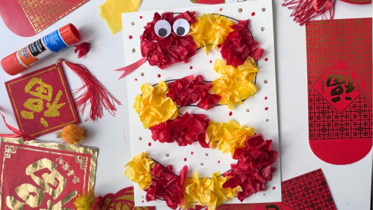 Fun Scrunched Tissue Paper Snake Craft - Happy Toddler Playtime