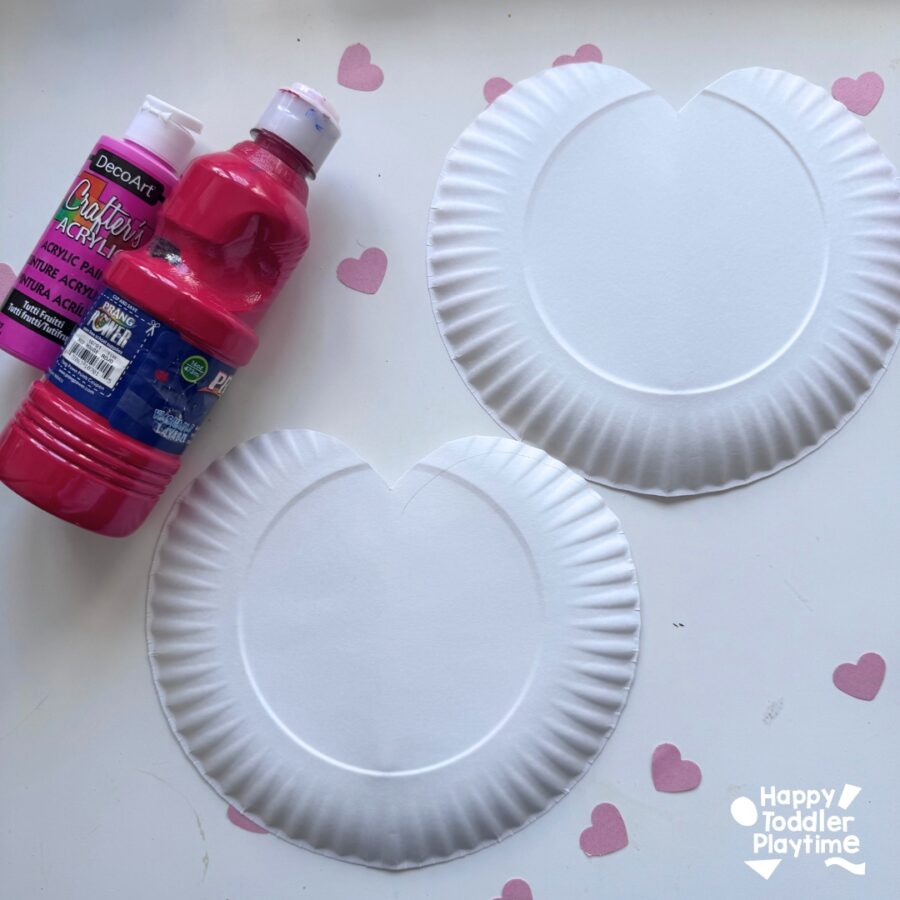 Heartbeat Hand Drum Craft for Valentine's Day - Happy Toddler Playtime