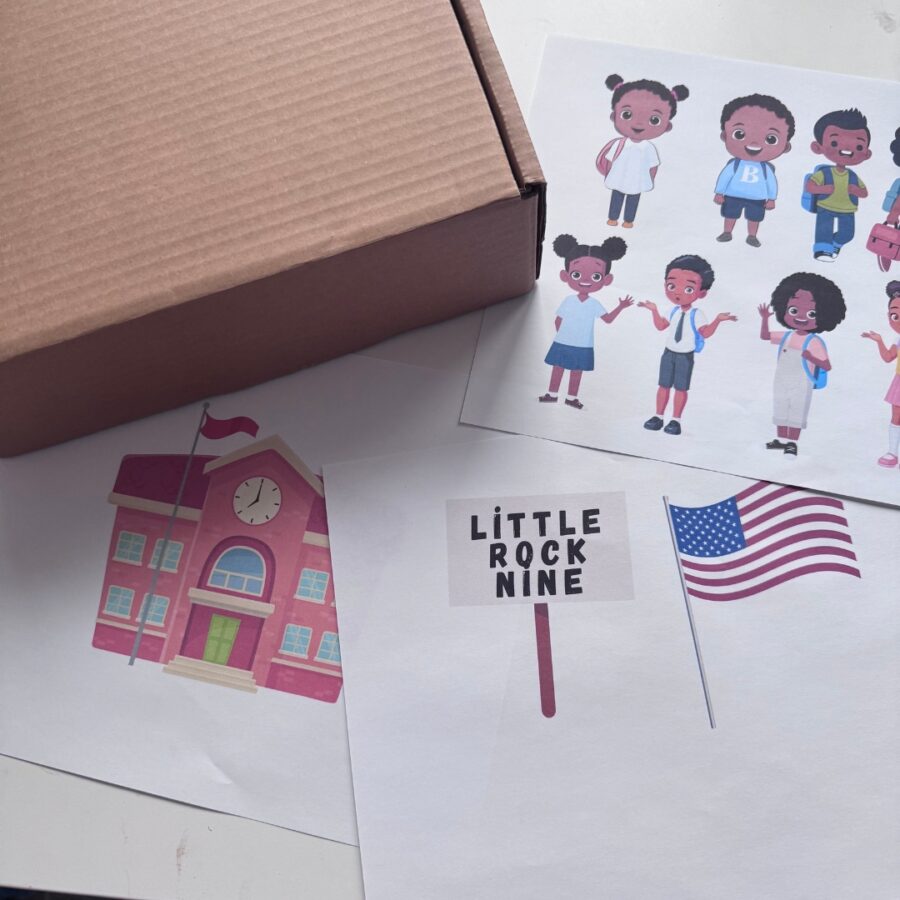 Black History Month Diorama: Little Rock Nine (with free printable ...