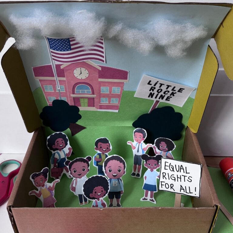 Black History Month Diorama: Little Rock Nine (with free printable ...