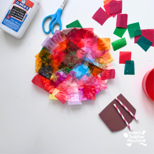 Paper Plate Hot Air Balloon Craft - Happy Toddler Playtime