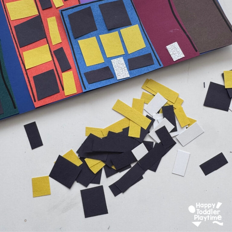 Jacob Lawrence Inspired Art Project for Kids - Happy Toddler Playtime