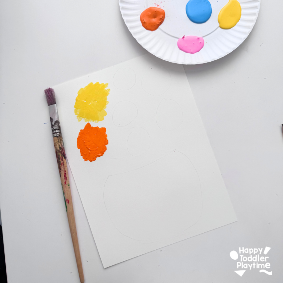 Clementine Hunter Inspired Art Project - Happy Toddler Playtime