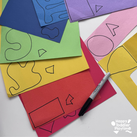 Reggie Laurent Inspired Abstract Art Project for Kids - Happy Toddler ...