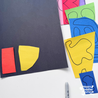 Reggie Laurent Inspired Abstract Art Project for Kids - Happy Toddler ...