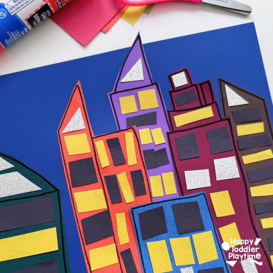 Jacob Lawrence Inspired Art Project for Kids - Happy Toddler Playtime